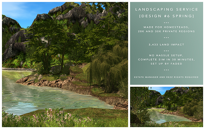 Second Life Marketplace - [F] Prefab Landscape 6 - Maple Hills (SPRING)